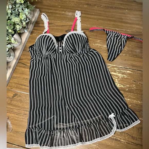 Apt. 9 | Intimates & Sleepwear | Apt 9 Black White Vertical Striped ...